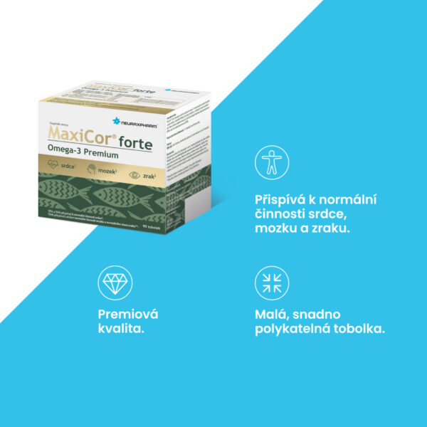 MaxiCor® Forte Omega-3 Premium - Neuraxpharm CZ